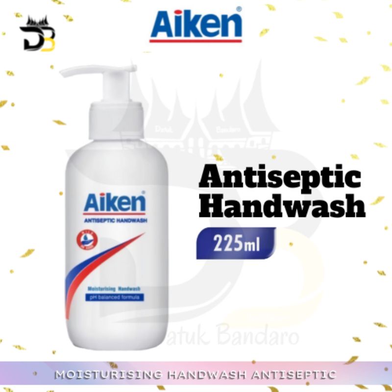 Jual AIKEN ANTISEPTIC HANDWASH PUMP 225ML SABUN CUCI TANGAN | Shopee ...