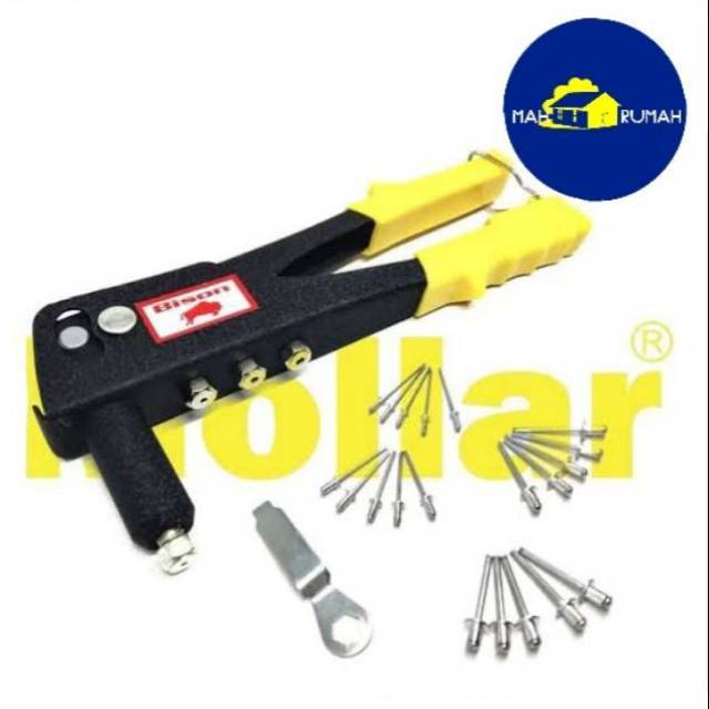 Jual Tang Rivet Rifet Ripet Tembak Paku Hand Riveter - BISON Plat ...