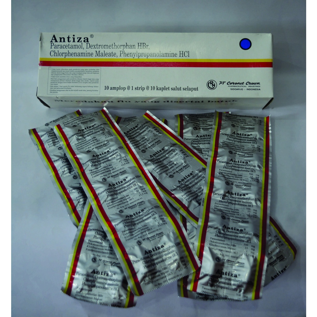 Jual Antiza Tablet (Obat Batuk, Flu, Panas dan Sakit Kepala) | Shopee ...