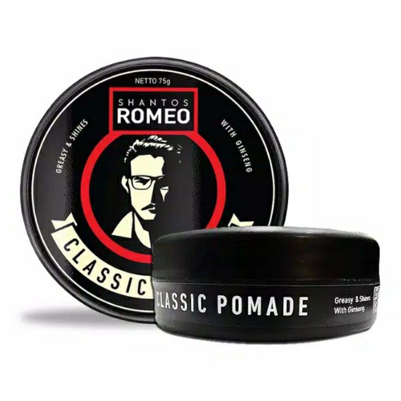 Jual Shantos Romeo Classic Pomade 40gr & 75g | Kemasan Baru | Shopee Indonesia
