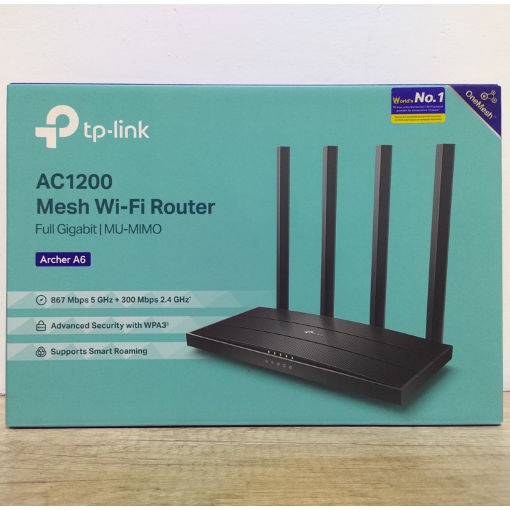 Jual Wireless Router TP-Link Archer A6 AC1200 MU-MIMO Gigabyte Rounter ...