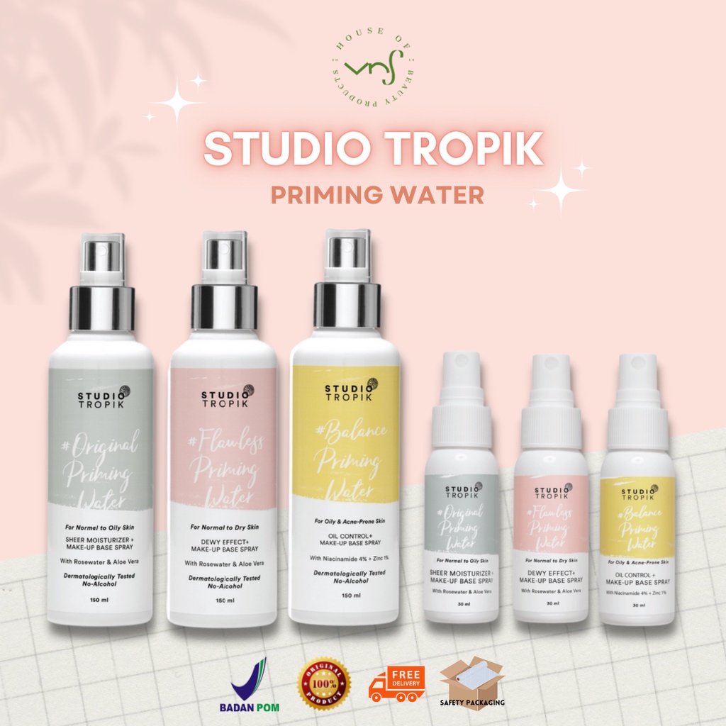 Jual Studio Tropik Priming Water ORIGINAL | BALANCE | FLAWLESS | Shopee ...