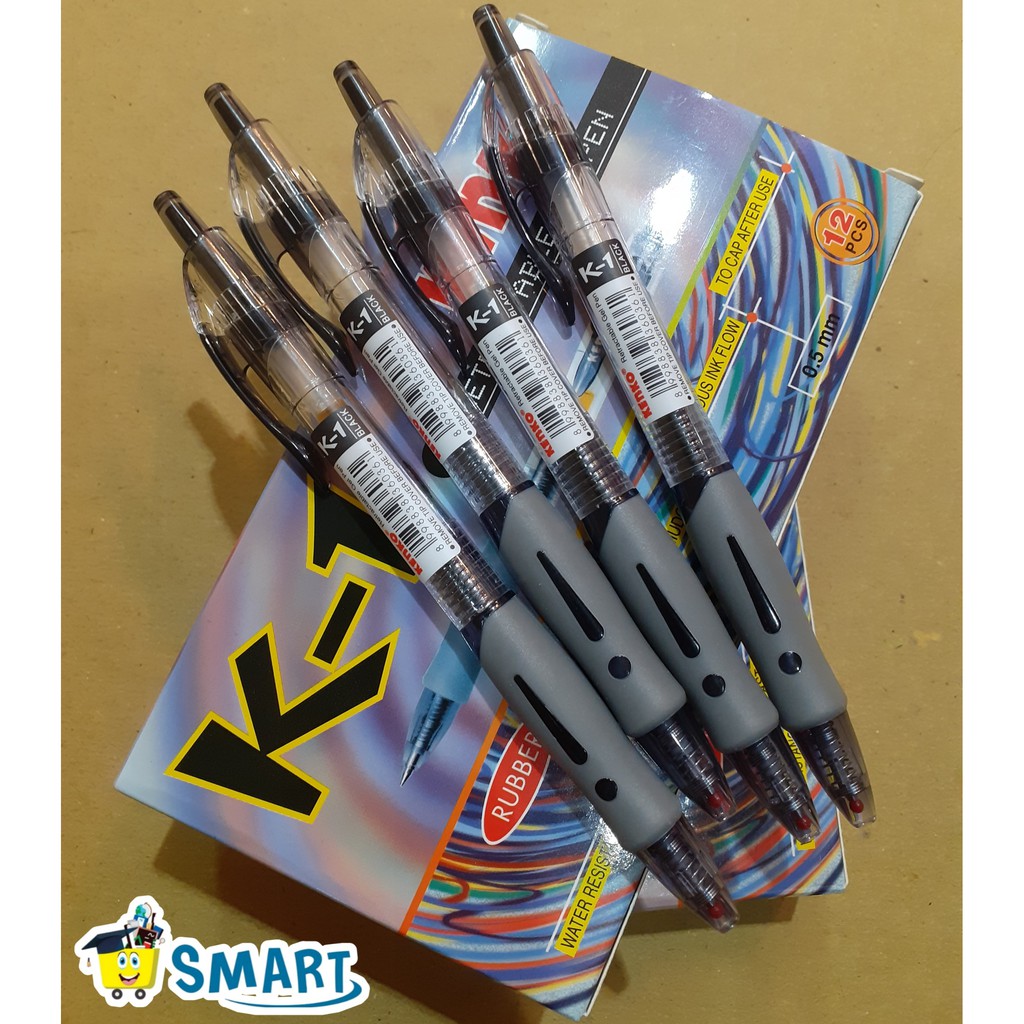 Jual KENKO BALLPOINT GEL PEN K-1 BLACK | Shopee Indonesia