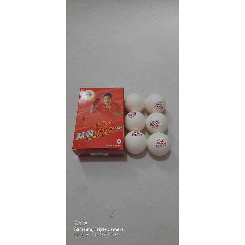 Jual Bola Pimpong DOUBLE FISH 3 STAR 40 PLUS ORIGINAL Tenis meja Indonesia|Shopee Indonesia