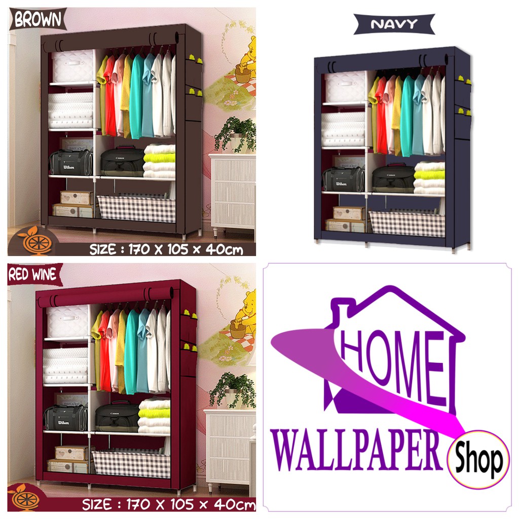 Jual Lemari Portable Kain Lemari Multifungsi 105NT Lemari Kain HOME ...