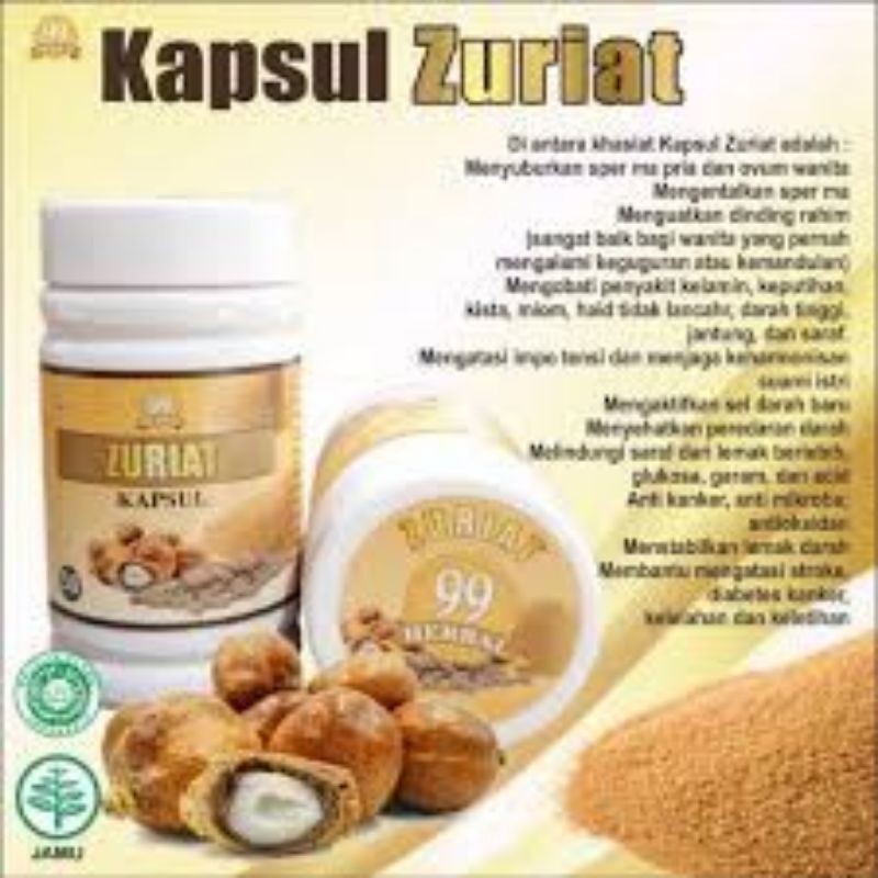 Jual Kapsul Zuriat Herbal 99 isi 50 Kapsul / Kapsul Zuriyat Original ...