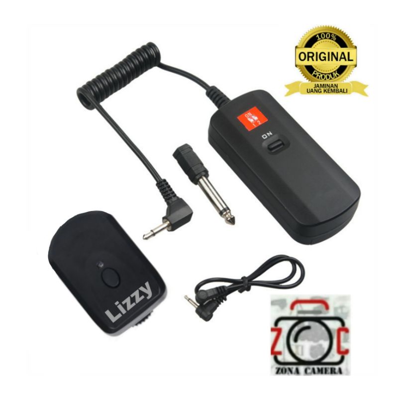 Jual Lizzy DC04A Wireless Trigger DC 04A DC 04 Lampu Studio DC04 Lighting Transmitter Reicever ...