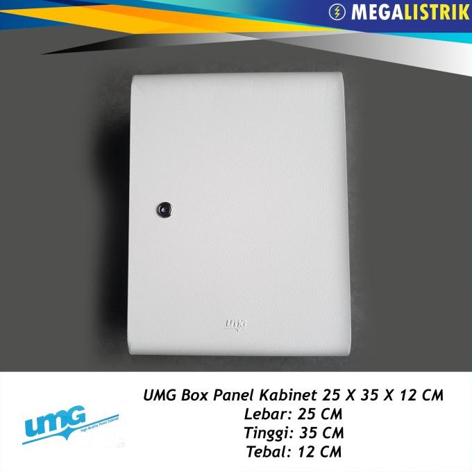 Jual UMG Box Panel Kabinet Powder Coating Kotak Oval Cream 25 x 35 x12 ...