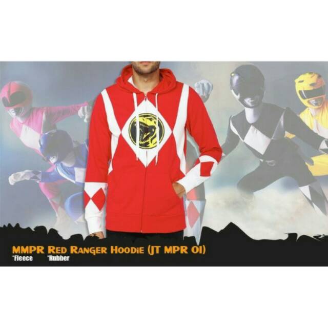 Jual Jaket Anime Movie Power Ranger Red Cosplay Jacket Hoodie (JT MPR ...