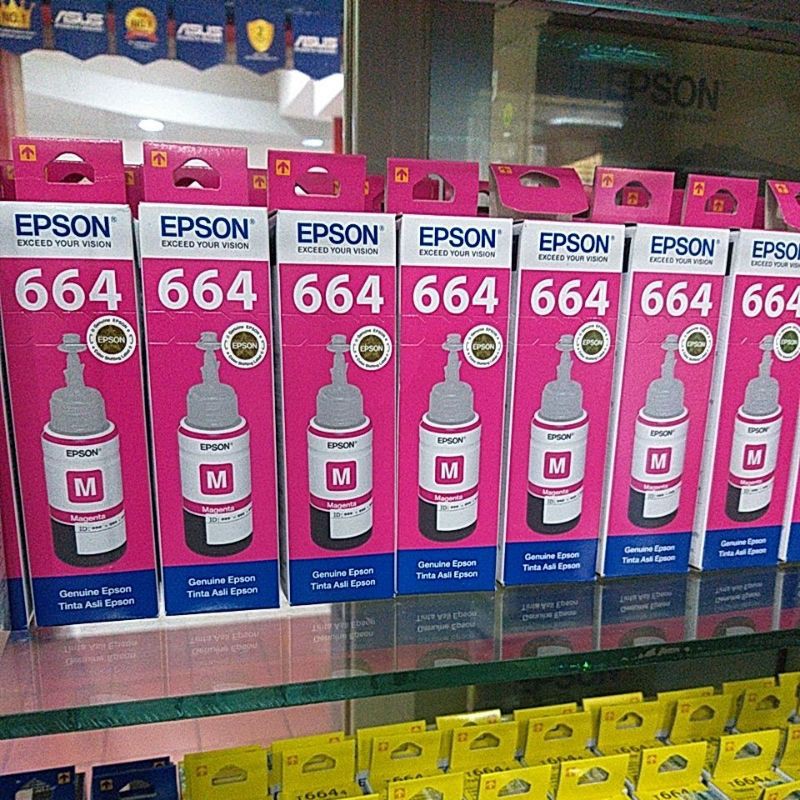 Jual Tinta Epson 664 Magenta Original | Shopee Indonesia