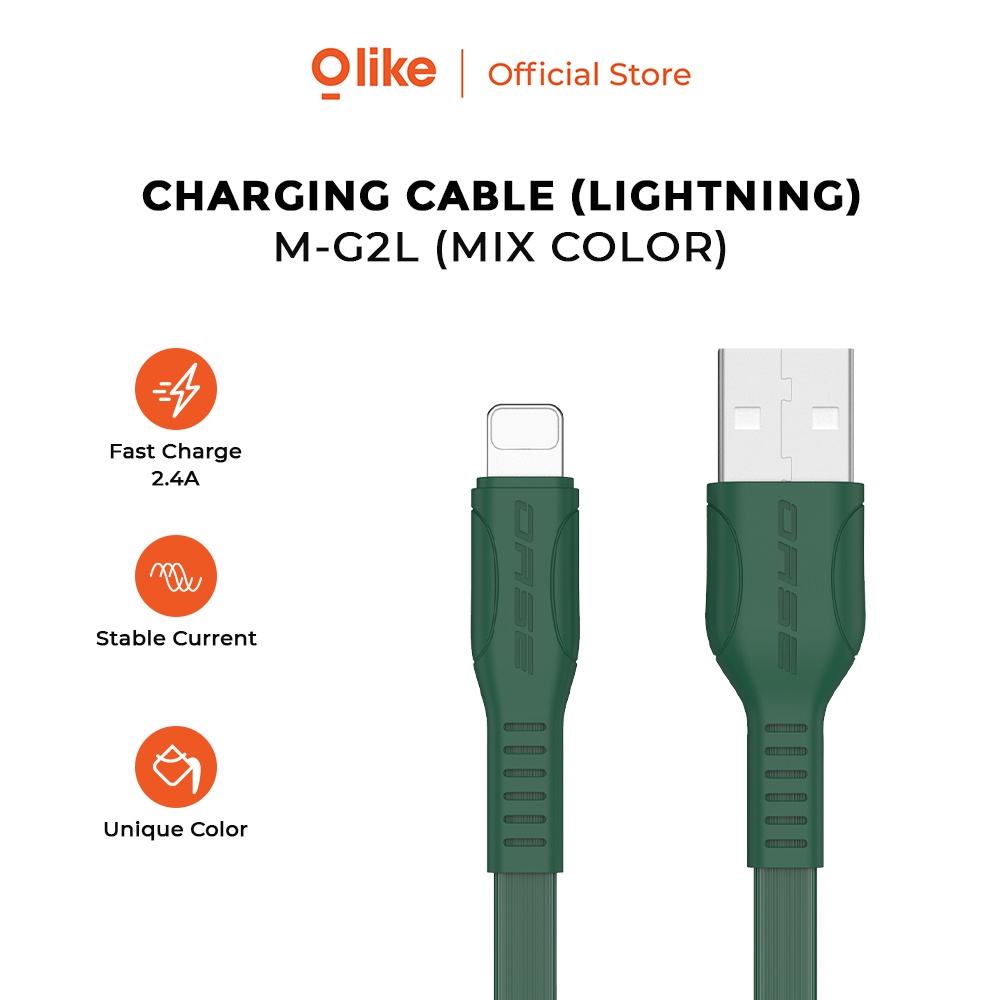 Jual KABEL DATA LIGHTNING Olike M-G2L iPhone IOS Port Fast Charging ...