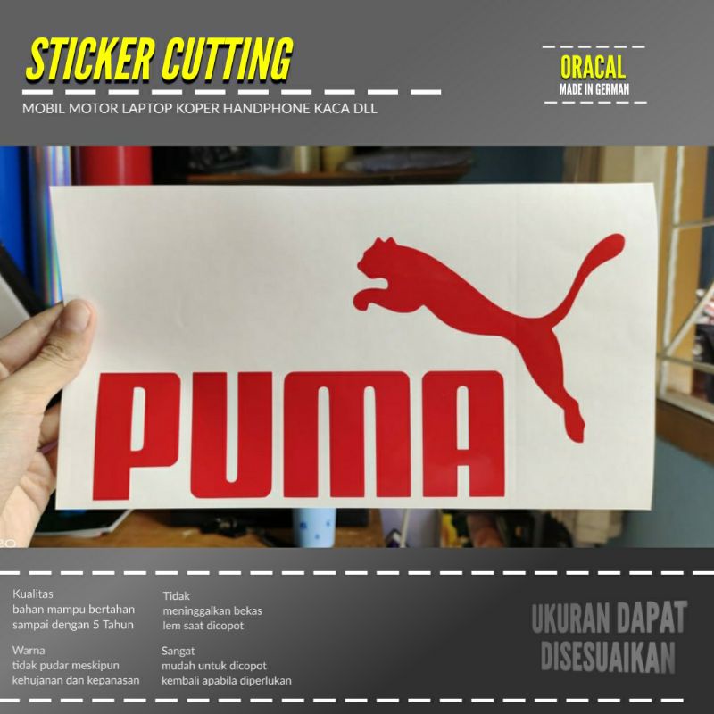 Jual STIKER PUMA CUTTING BAHAN ORACAL CUSTOM | Shopee Indonesia