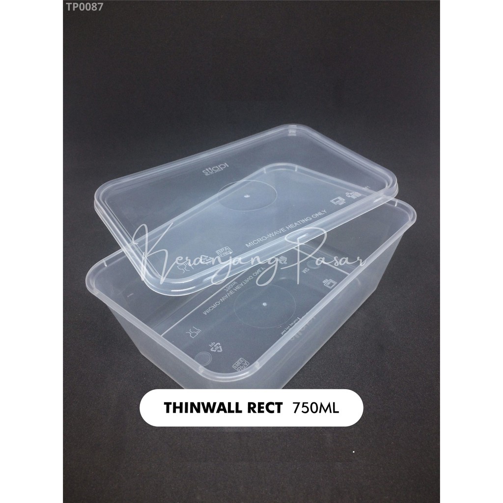 Jual Thinwall Rect 750ml Victory (25pcs) | Shopee Indonesia