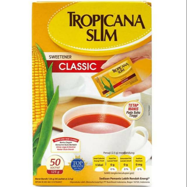 Jual Gula Tropicana Slim Classic isi 50 sweetener Indonesia|Shopee ... Jual Gula Tropicana Slim Classic isi 50 sweetener Indonesia|Shopee ...