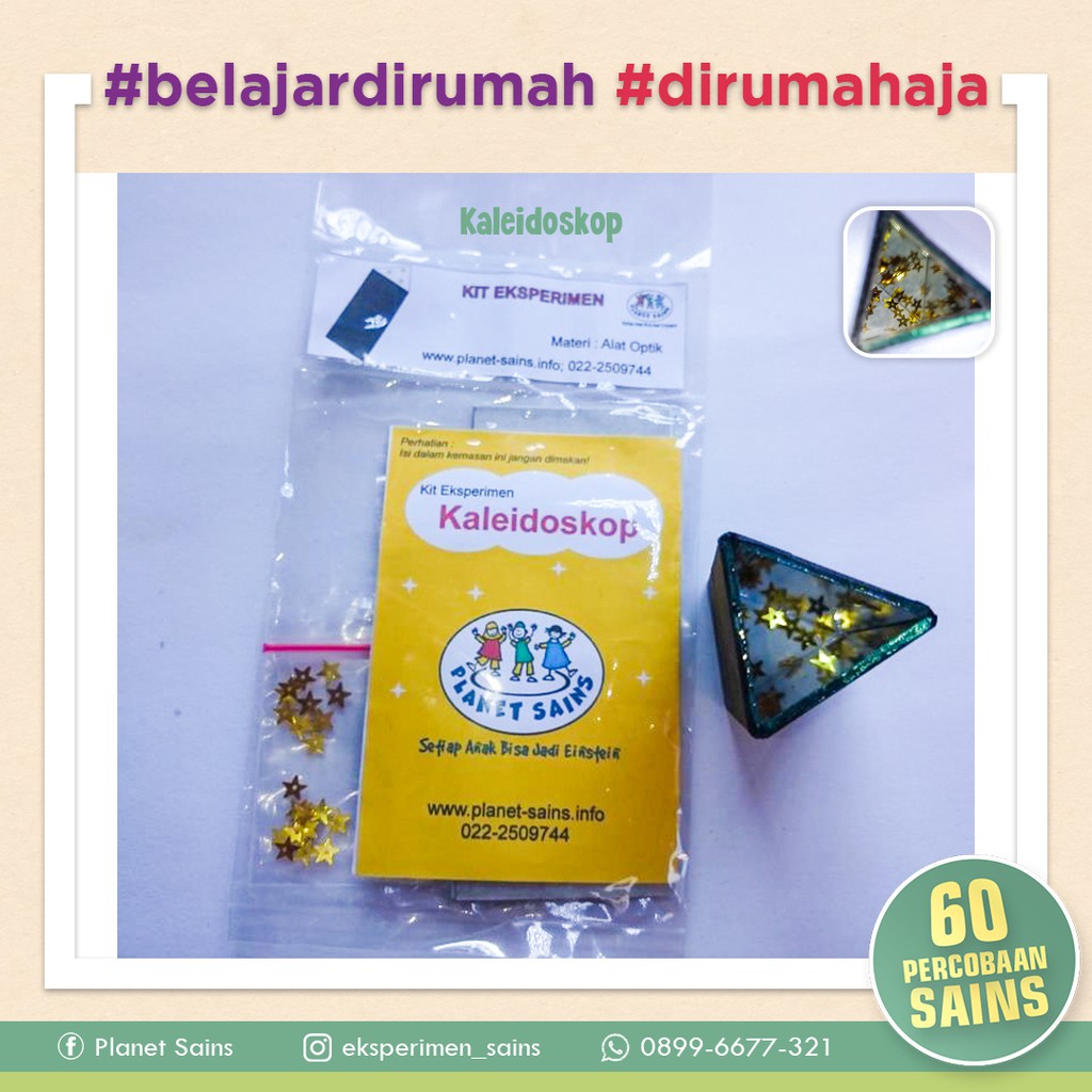 Jual KALEIDOSKOP KACA - Mainan Anak SD - Eksperimen Sains #dirumahaja ...