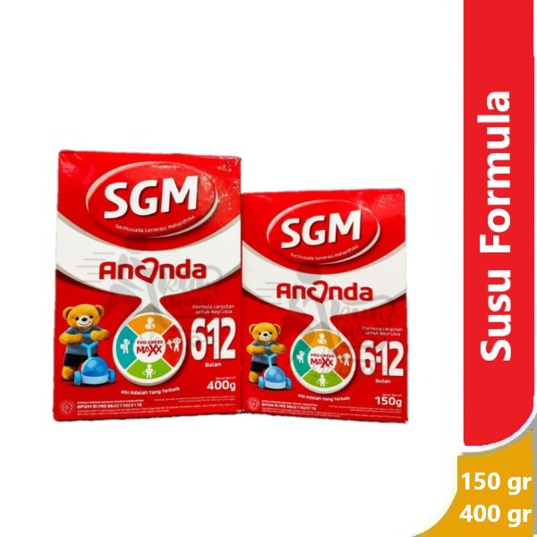 Jual SGM Ananda Pro-gress Maxx 6-12 bulan 150 & 400 gram - susu formula ...