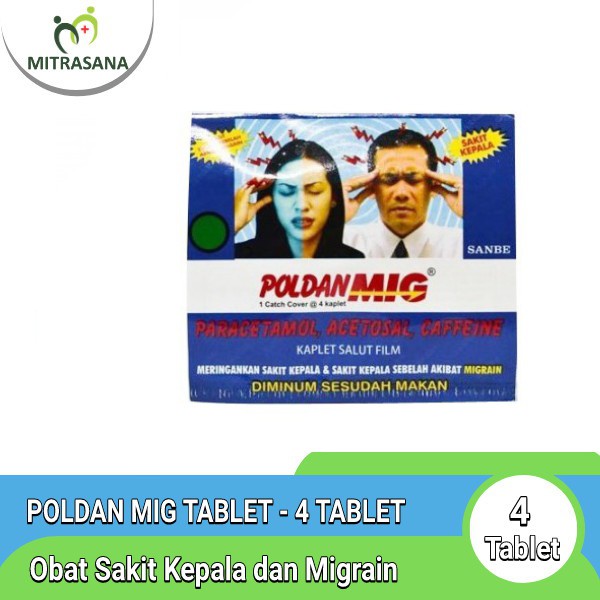 Jual Poldanmig Tablet - Obat Untuk Mengatasi Sakit Kepala dan Migrain ...