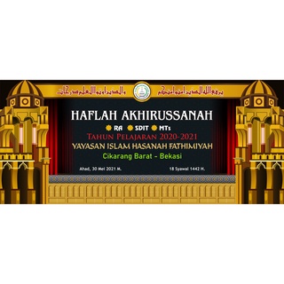 Jual Banner spanduk acara wisuda haflah akhirussanah imtihanan khotaman | Shopee Indonesia