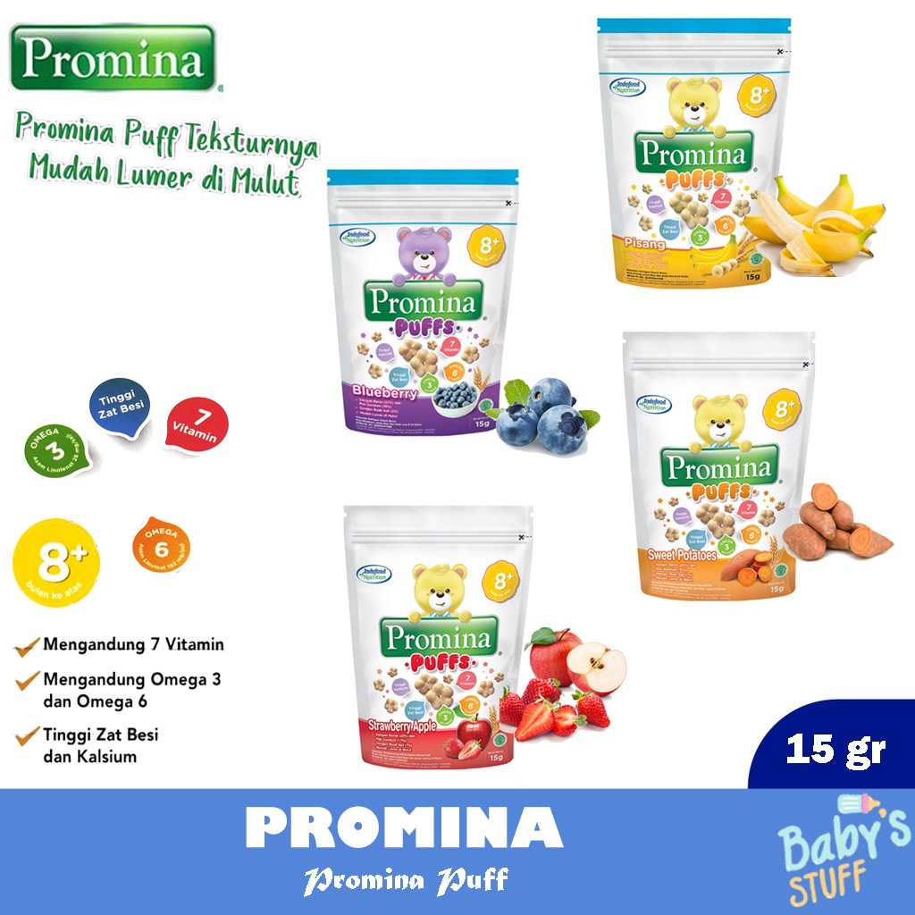 Jual Promina Baby Snack Puff 15gr Indonesia|Shopee Indonesia