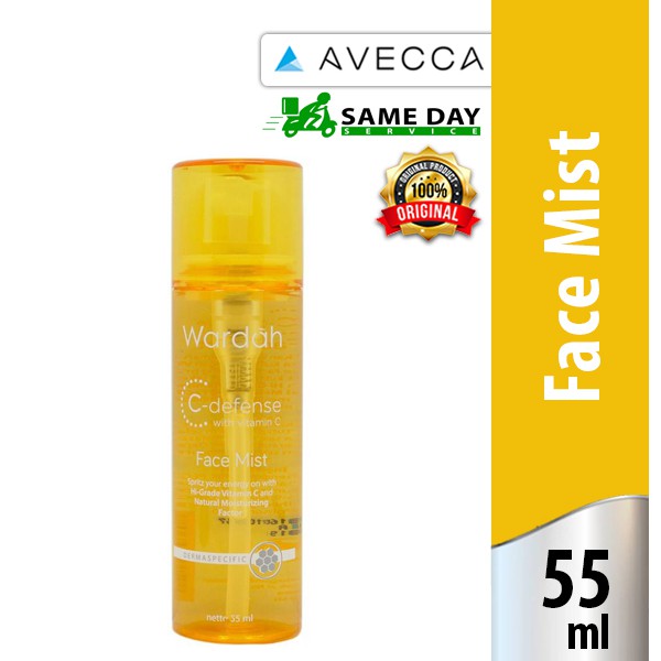Wardah C-Defense Face Mist 55 ML / Setting Spray / Spray Wajah | Shopee ...