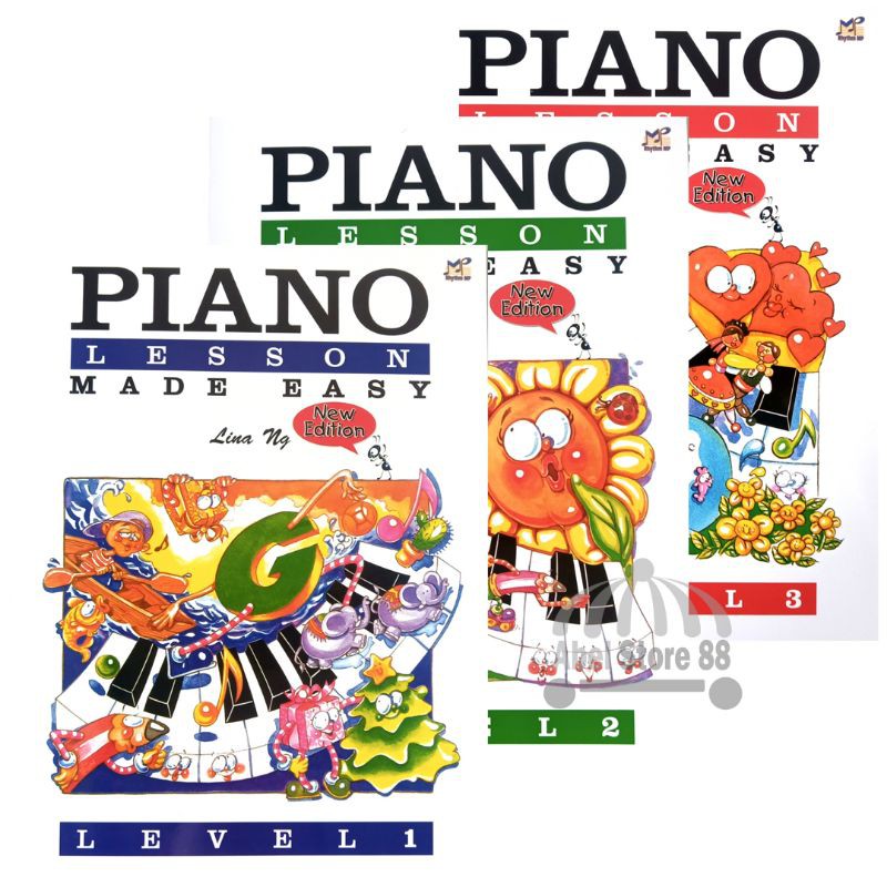 Jual Piano Lesson Made Easy Level 1/2/3 Lina Ng - Buku Musik Belajar ...