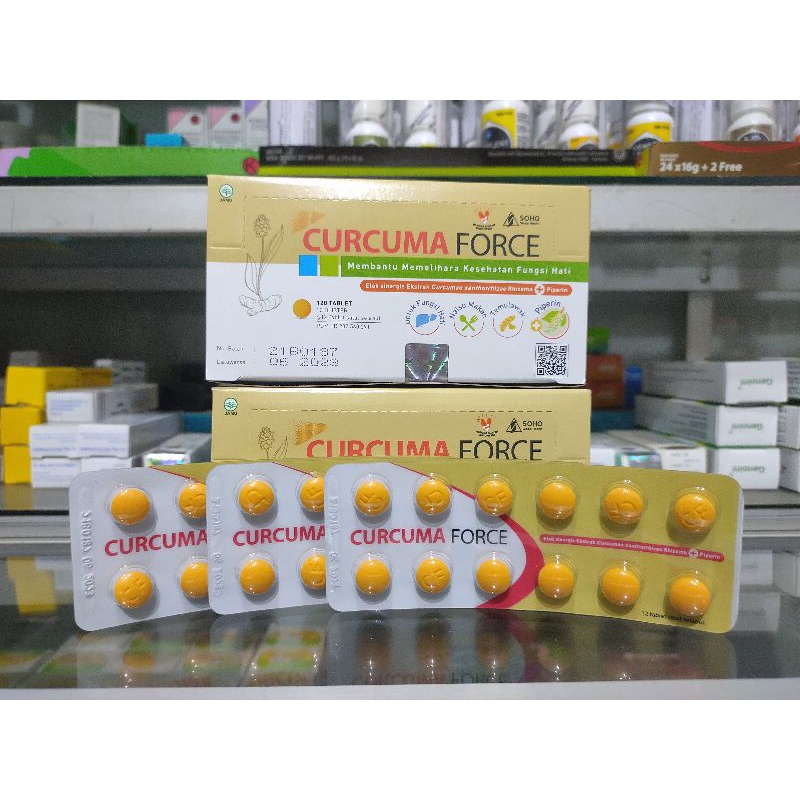 Jual CURCUMA FCT ( FORCE ) Kemasan Baru @1STRIP @12TABLET | Shopee ...