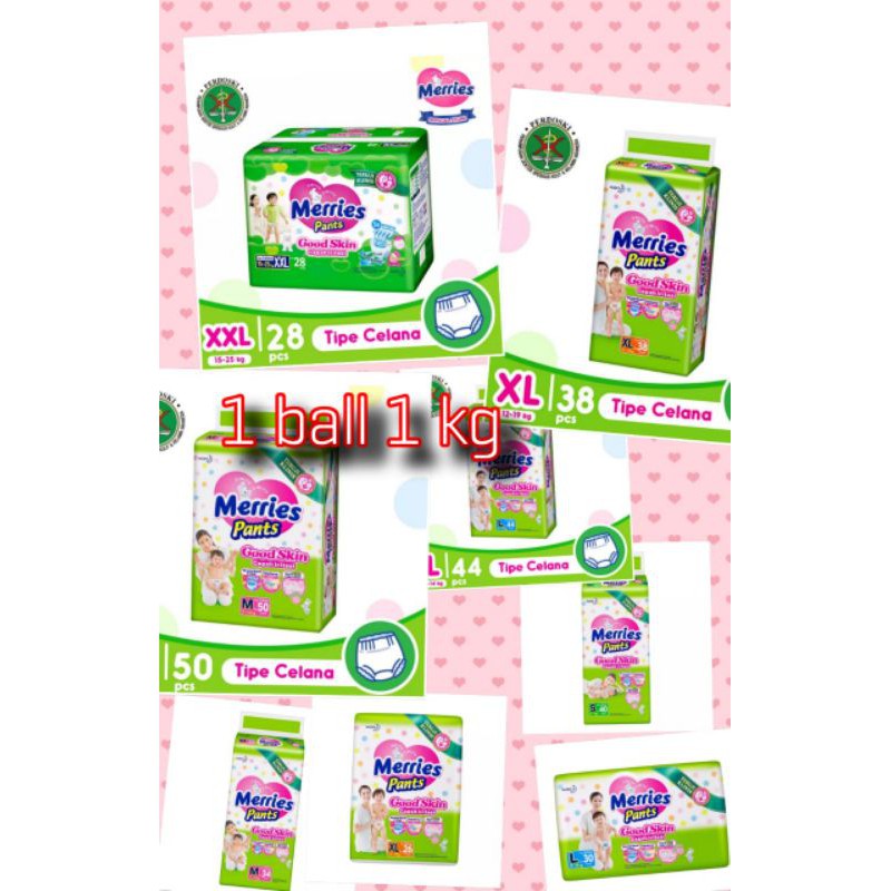 Jual Merries Pants Good Skin s40 S 40 M34 m 34 L30 l 30 XL26 XL 26/M50 ...