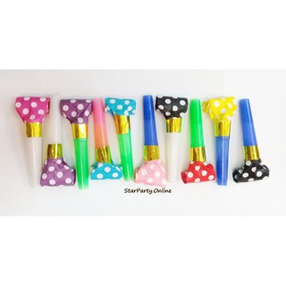Terompet Pendek Polkadot 10pcs /Terompet Lidah /Terompet Ultah | Shopee ...