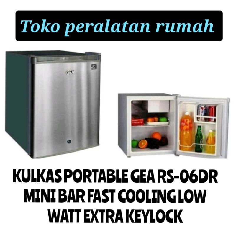 Jual KULKAS MINI PORTABLE GEA RS-06DR MINI BAR SOFT DRINK CABINET FAST ...