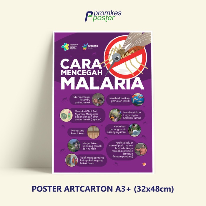 Jual Poster Kesehatan Cara Mencegah Malaria | Shopee Indonesia