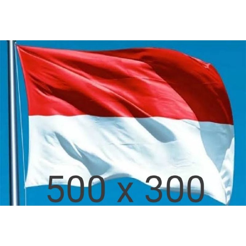 Jual Bendera Merah putih Raksasa 5 meter x 3 meter bahan satin feles ...