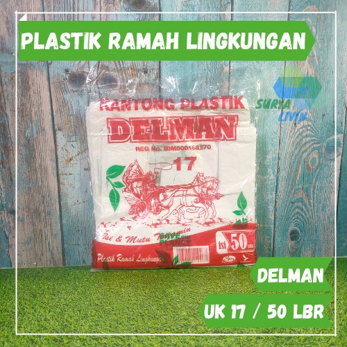 Jual Kantong / Kresek Plastik Ramah Lingkungan Delman isi 50 Lembar -uk ...
