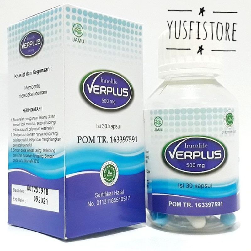 Jual Verplus 30 Kapsul Innolife Obat Demam Obat Tipes Tifus Typhus Obat ...