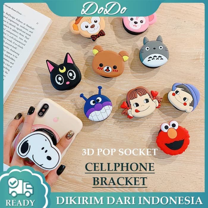 Jual POP SOCKET 3D LUCU UNIVERSAL UTK SEMUA TIPE HP | Shopee Indonesia
