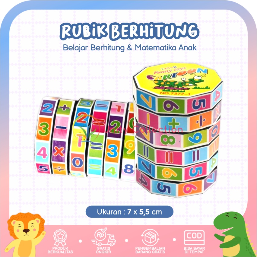 Jual Puzzle Kubus Rubik Berhitung Untuk Belajar Matematika / Cube Math ...