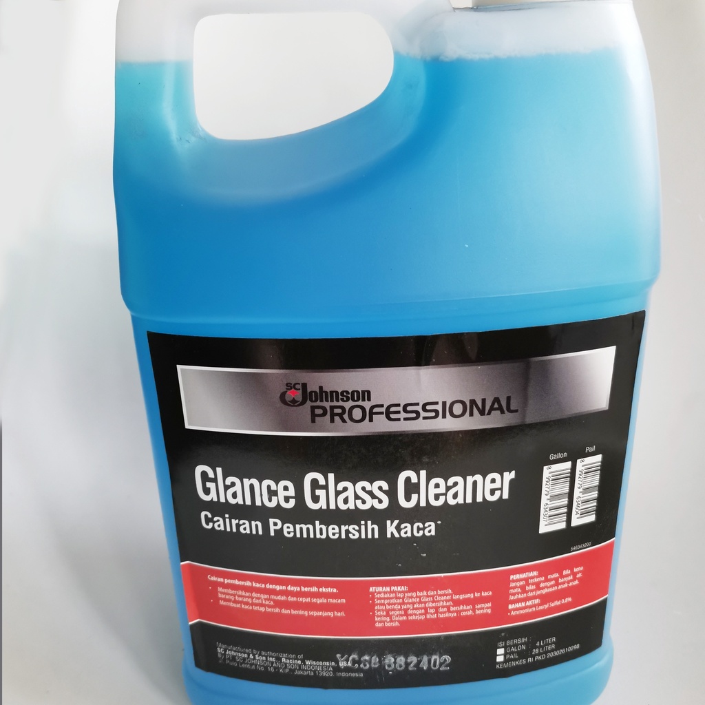 Jual Cleaner Glance glass cleaner Sc johnson 4 liter | Shopee Indonesia