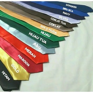 Jual Dasi Panjang Pria Polos Gold Emas Ukuran Slim 2 Inch dan standart ...
