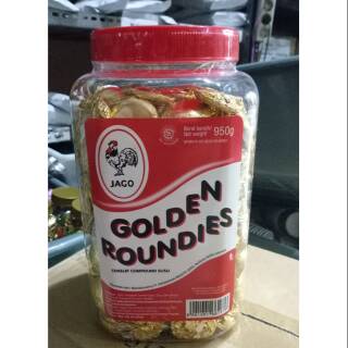 Jual Coklat Coin Full Milk GOLDEN ROUNDIES Kemasan Toples 850gr ...