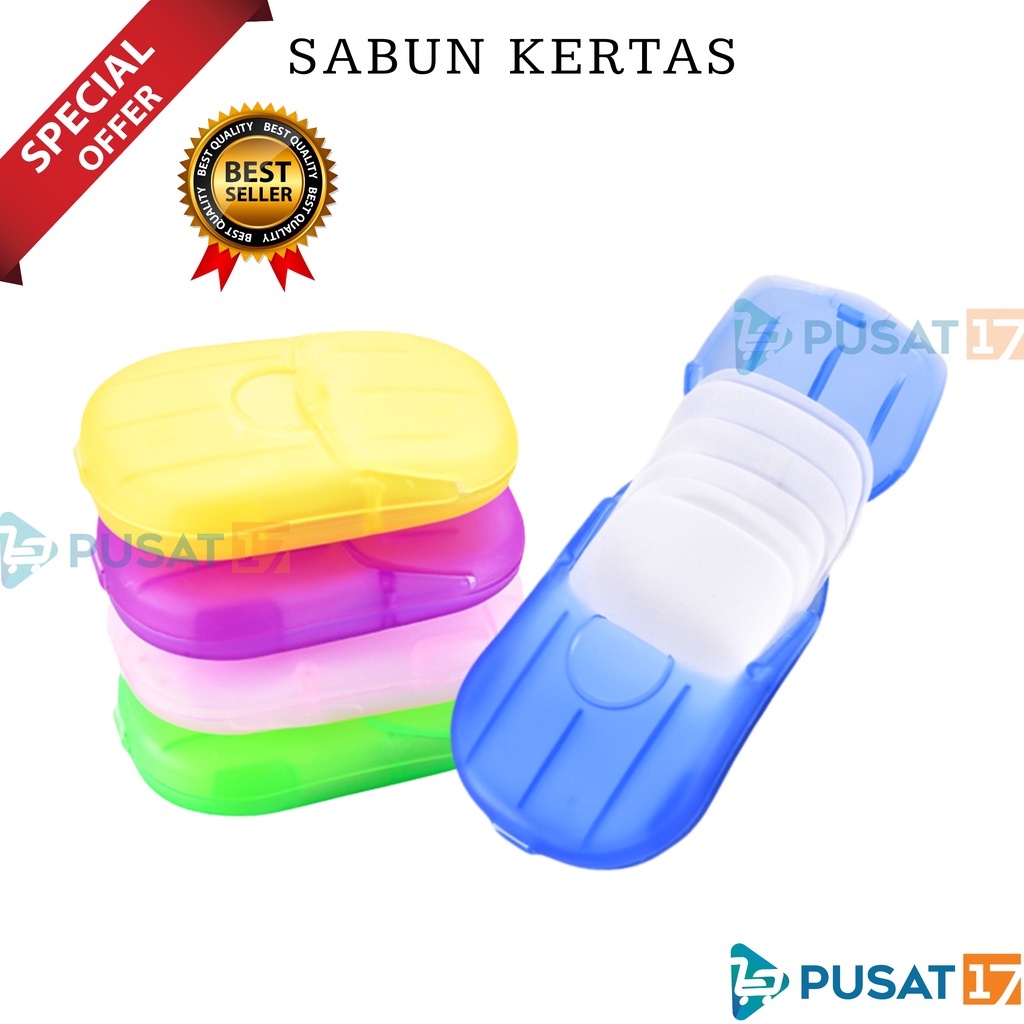 Jual (SKS)SABUN KERTAS SERBAGUNA / SABUN KERTAS TRAVELING SABUN ...