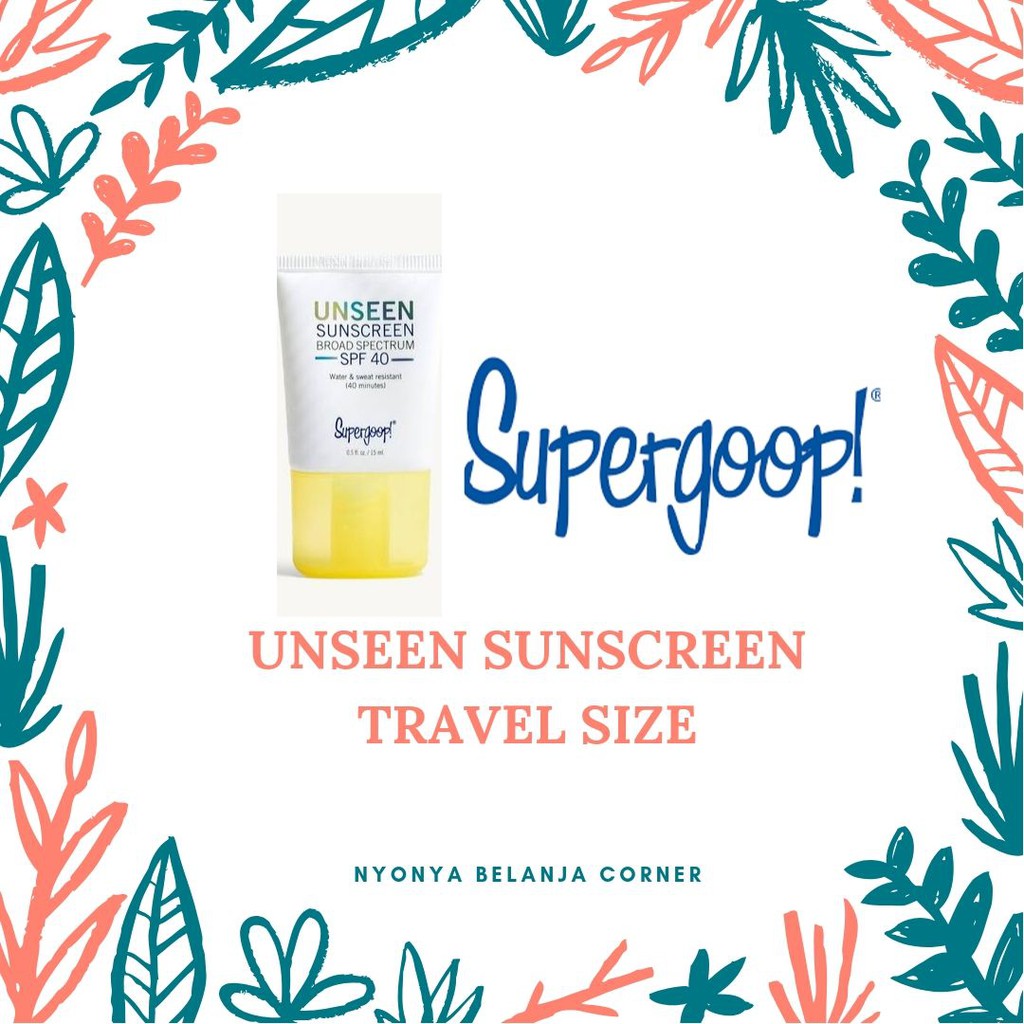 Supergoop! Unseen Sunscreen SPF 40 Sample sachet or tube | Shopee Indonesia