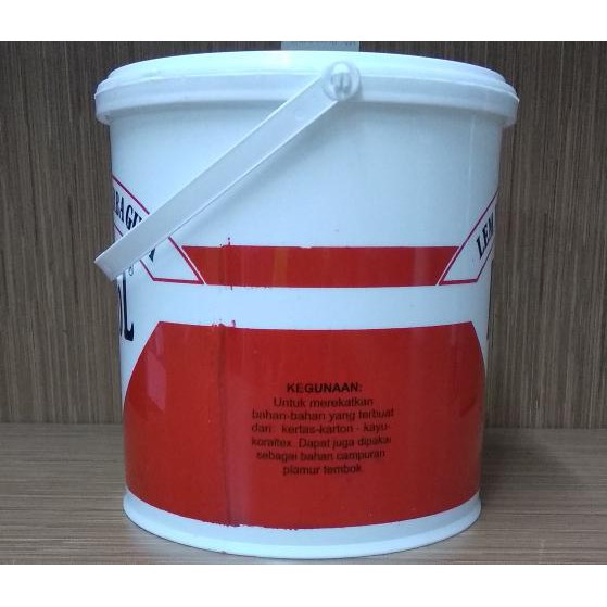 Jual (BAYAR DITEMPAT) EC3619 LEM PUTIH PVAC RESKOL MERAH 4Kg | Shopee ...