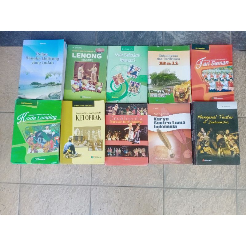 Jual Obral Buku kesenian / Buku Kebudayaan / Buku tari adat / Buku pariwisata / Original ...