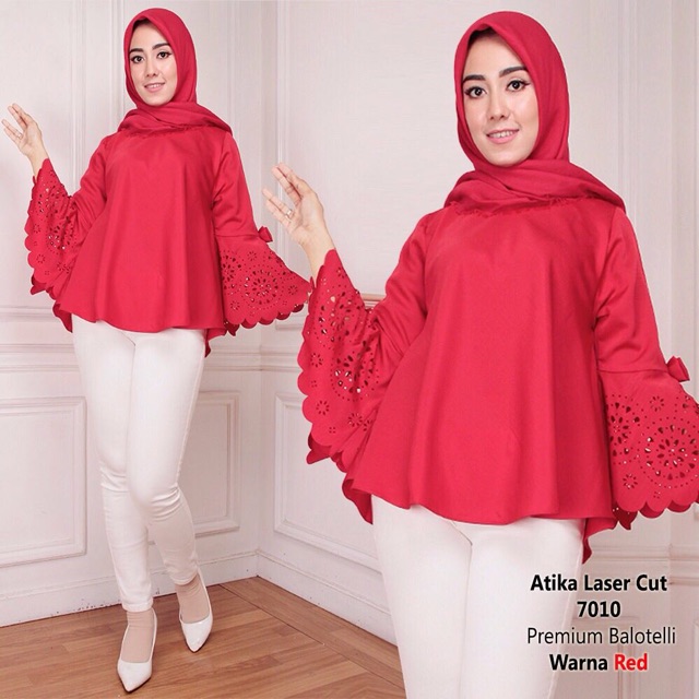 Jual Tunik atika baloteli dubai laser cut | Shopee Indonesia