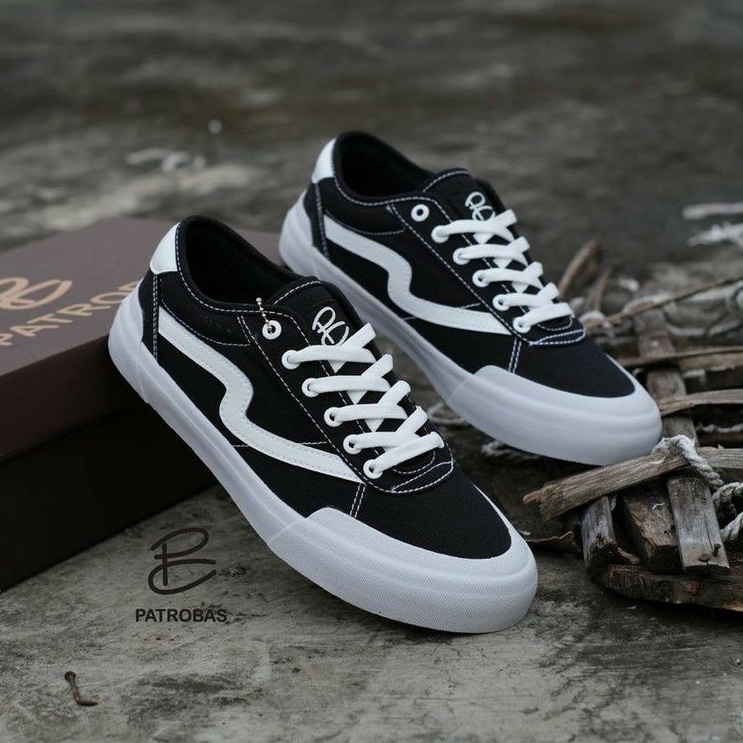 Jual Patrobas New Ivan Low Black White Original Indonesia|Shopee Indonesia