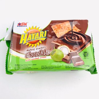 Jual HATARI* MALKIST CRACKERS CHOCOLATE WITH COCONUT CRISPY *120g ...