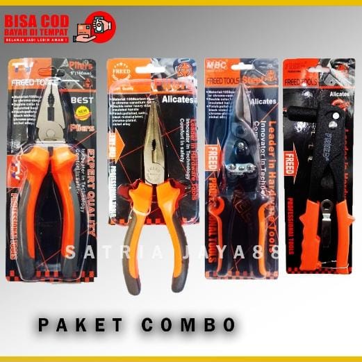 Jual Paket murah (4pcs) Tang set komplit FREED tang rivet gunting holo ...