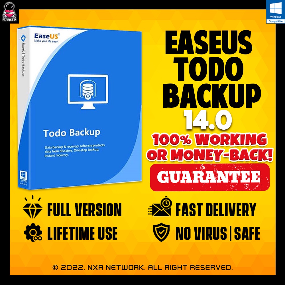 Jual EASEUS Todo Backup 14.0 Build 20220429 + GUIDE | DEC 2022 | Full Version | Lifetime ...