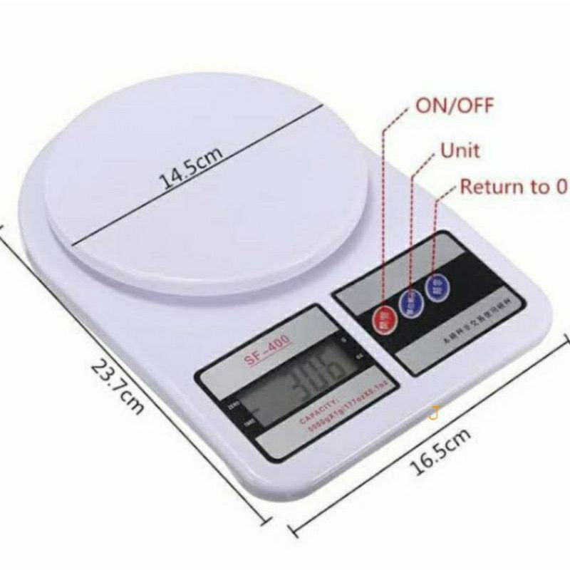 Jual Timbangan Digital Gram Dapur - Timbang Kue Buah Sf-400 Kitchen ...