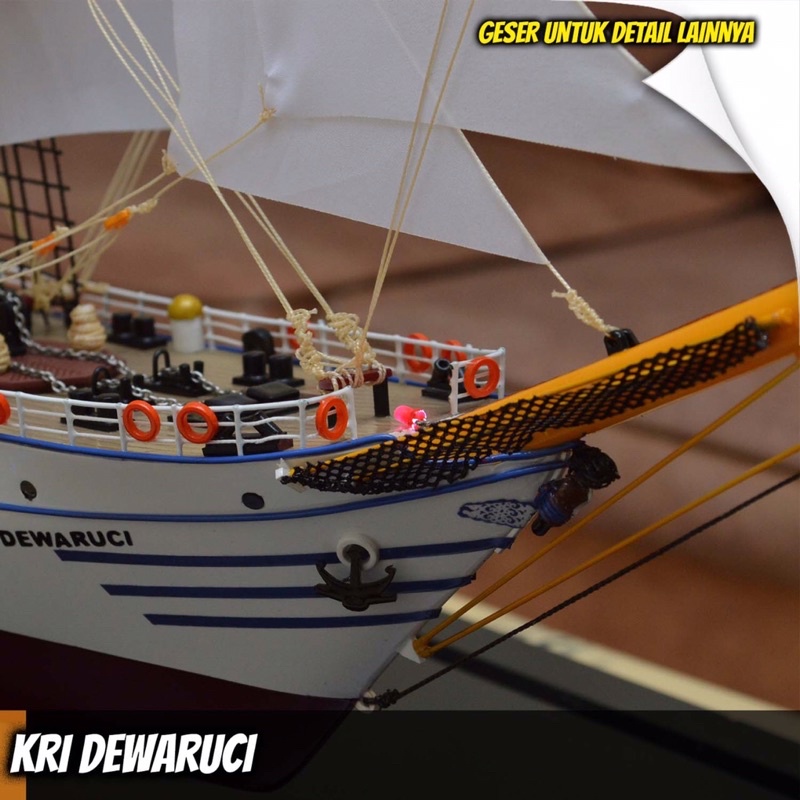 Jual MINIATUR KAPAL LAYAR KRI DEWARUCI 50CM I HOT TOYS ACTION FIGURE ...