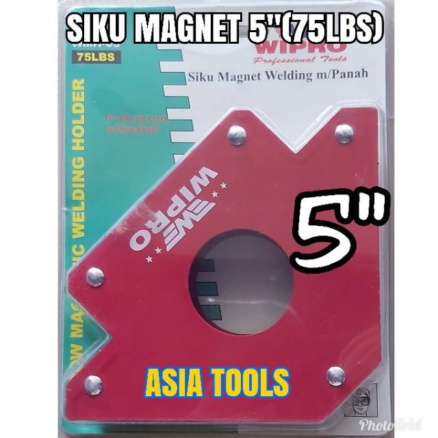 Jual WIPRO SIKU MAGNET 5INCH 75LBS/ MAGNET LAS 5" WELDING | Shopee ...